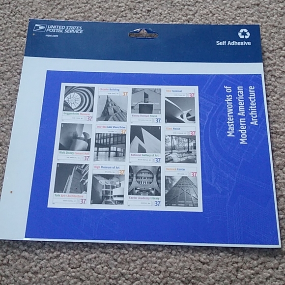 USPS | Office | Stamps Masterworks Of Modern American Architecture 2x37 ...